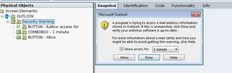 Programmatic Access in MS Outlook