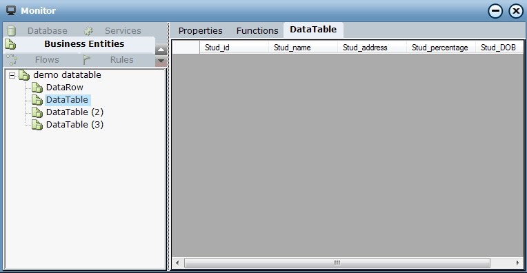 Using the DataTable Functions