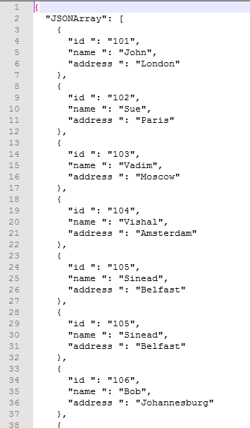 Using the DataTable Functions with Excel and JSON