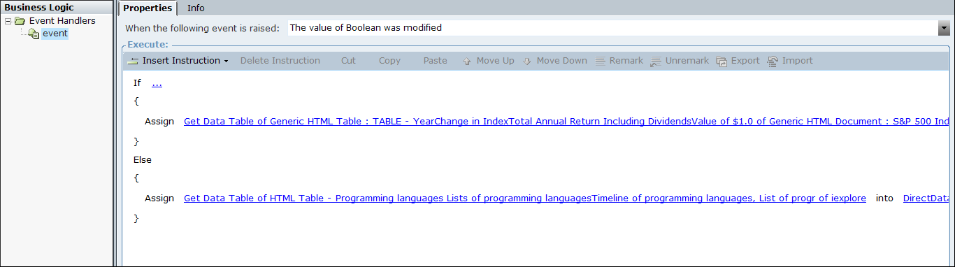 Using Generic HTML Table and HTML Table Functions
