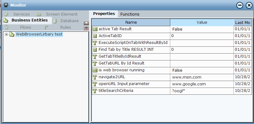 Using Web Browser Functions