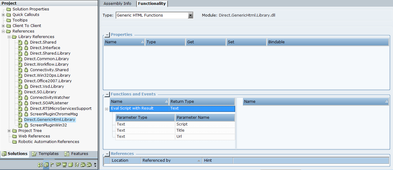 Using the Generic HTML Function